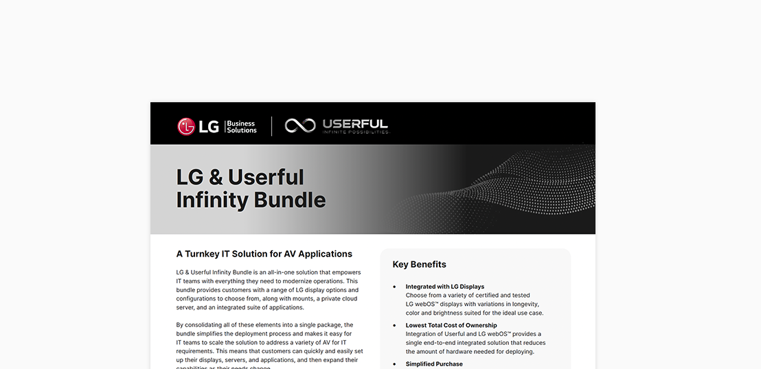 Run Userful's uClient App on LG webOS Displays